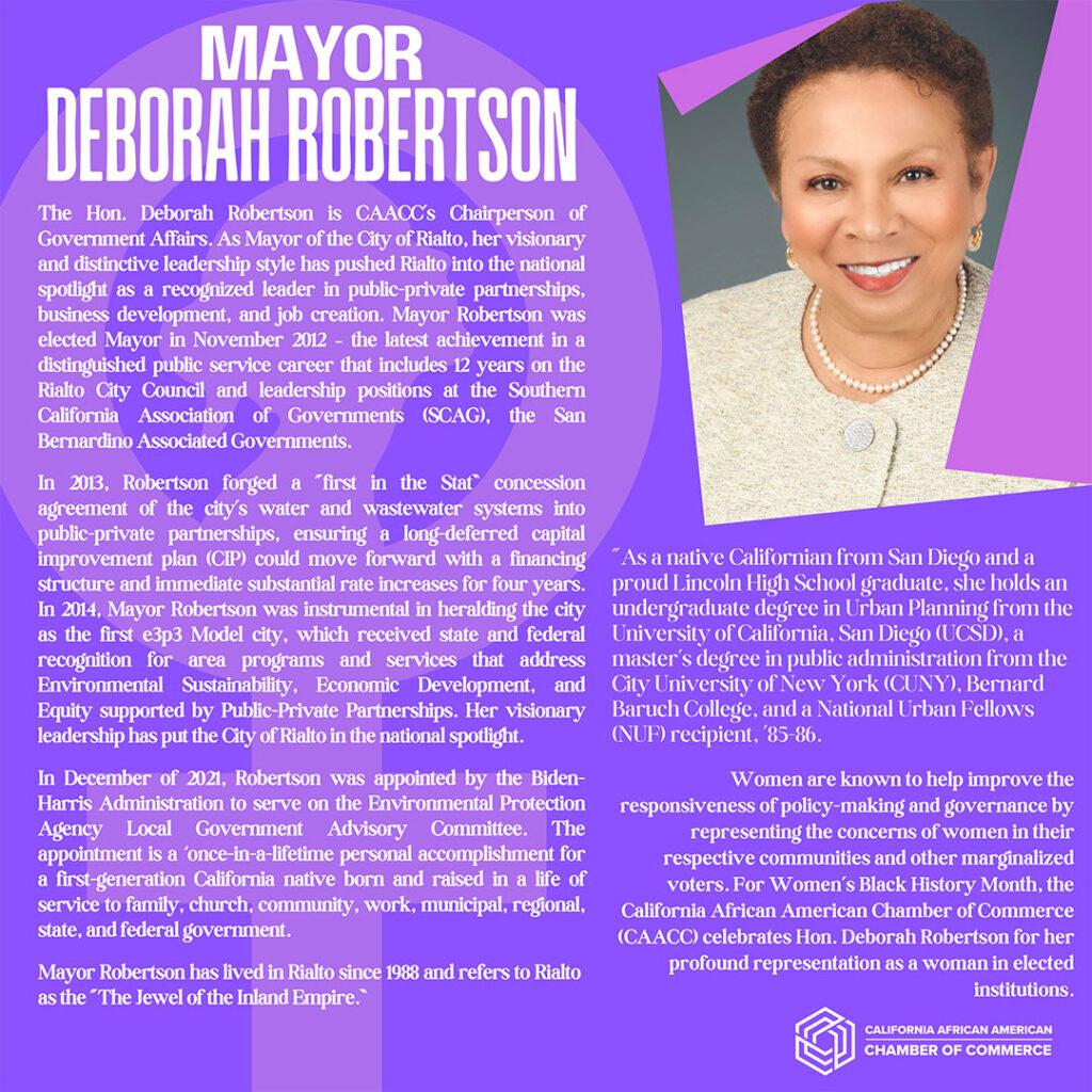 Deborah Robertson - California African American Chamber of Commerce